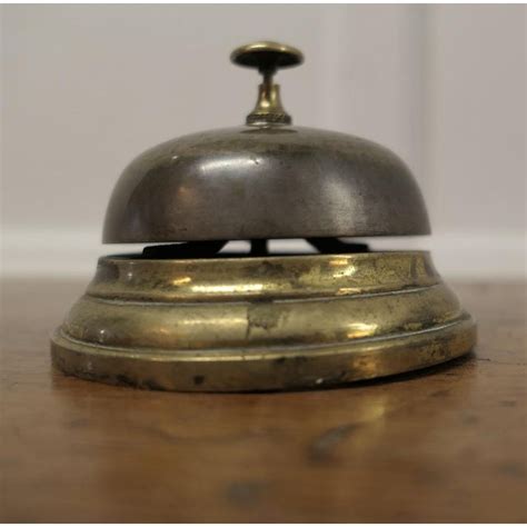 Reception Desk Bell In Brass Chairish