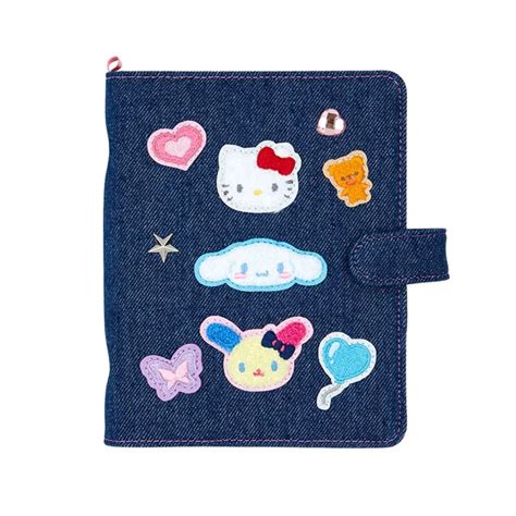 Sanrio Original Denim Patch Desgin Binder Notebook Little Orange