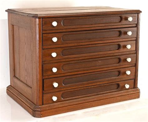 Antique Country Store 6 Drawer Oak Spool Thread Cabinet Sold At Auction