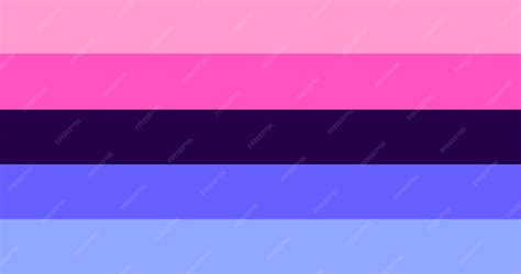 Imagen De Vector De Bandera De Orgullo Lgbt Omnisexual Vector Premium