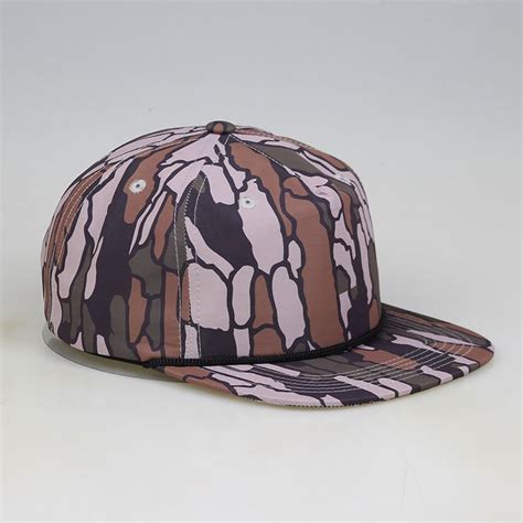 Classic 5 Panel Snapback Camo Rope Hats Wholesale