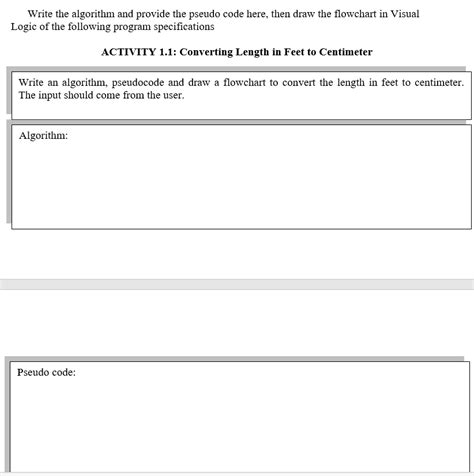 Solved Write The Algorithm And Provide The Pseudo Code Here