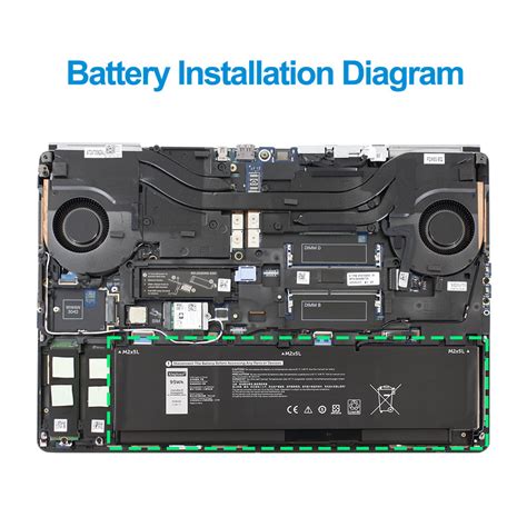 Batería Pkwvm Para Dell Precision 7550 7560 7750 7760 — 114 V 95 Wh