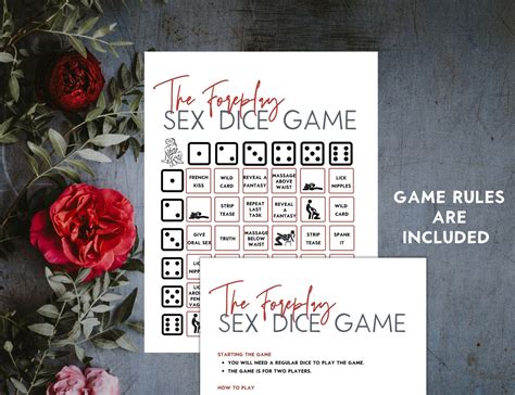 Foreplay Sexy Dice Game Printable Sex Game Etsy