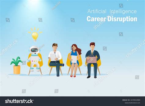 Career Job Disruption Artificial Intelligence Technology Stock Vector Royalty Free 2270914989