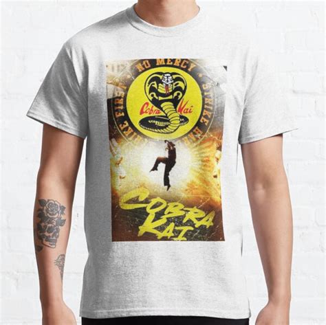 Cobra Kai T Shirts Cobra Kai Logo Season 5 Classic Tee Cobra Kai