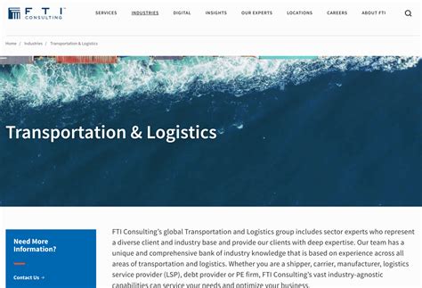 Top Transportation And Logistics Consulting Firms