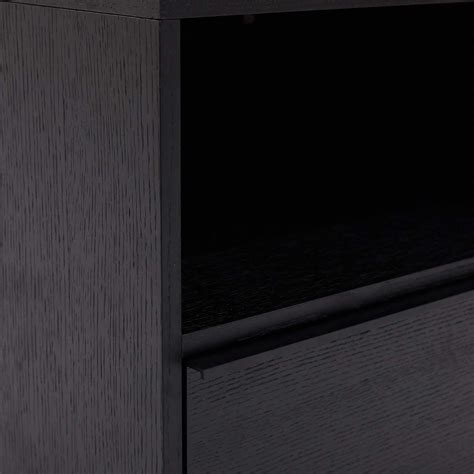 Quinn Bedside Table Black Huntley Co For Curators Of Property Styling