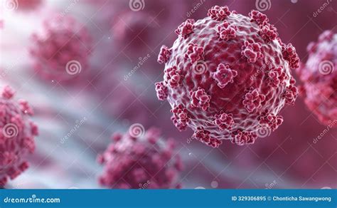Virus Structure And Bacteria In Abstract Medical Visualization Royalty