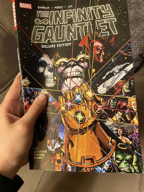I Just Read The Infinity Gauntlet Deluxe Edition Great Read For People
