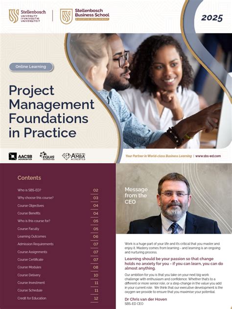 Project Management Foundations Course Pdf Project Management