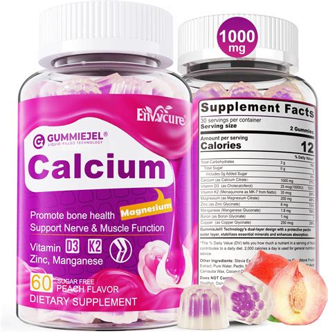 Calcium 1200 Mg With Vitamin D3 Gummies For Adults