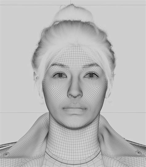 Amy 3d Portrait R Maya