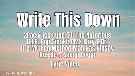 2pac Pop Smoke Write This Down Ft Biggie Dmx Eazy E Ice Cube