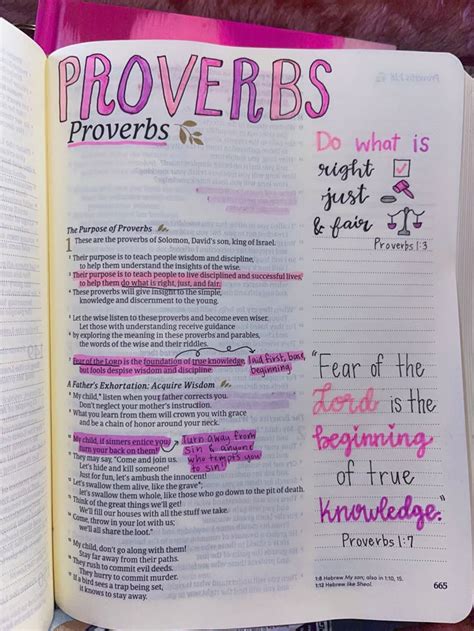 Proverbs 1 Bible Journaling