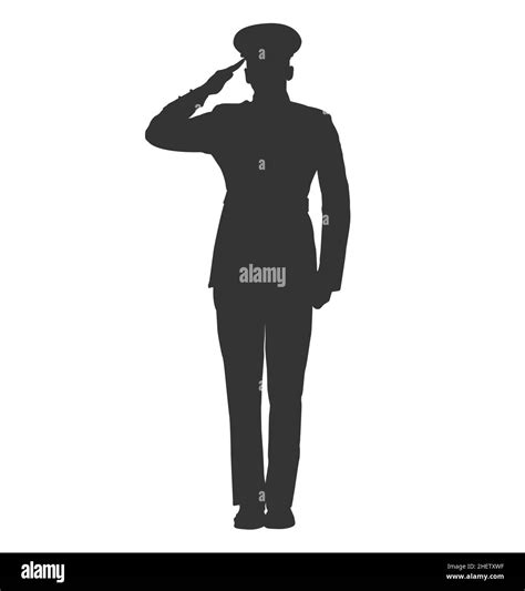 Marine Silhouette Standing