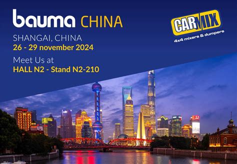 Carmix En Shanghái Para Bauma 2024 Carmix