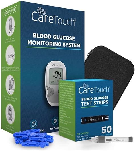 Care Touch Blood Glucose Monitor Kit Diabetes Testing Kit