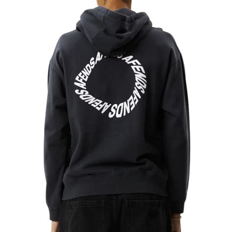 Afends Vinyl Logo Charcoal Hoodie