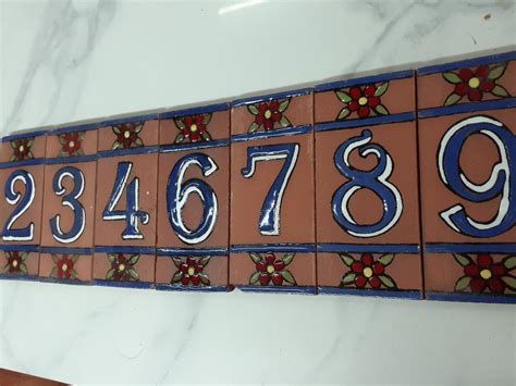 Mexican Ceramic House Numbers