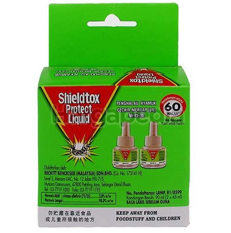 Shieldtox Protect Liquid 60 Night Refill 2x45ml