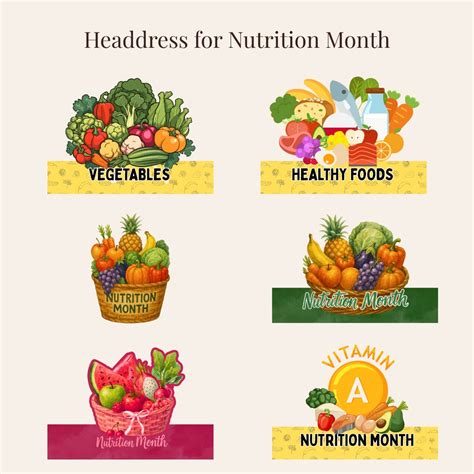 Headdress For Nutrition Month Vegetables Fruits Healthy Foods
