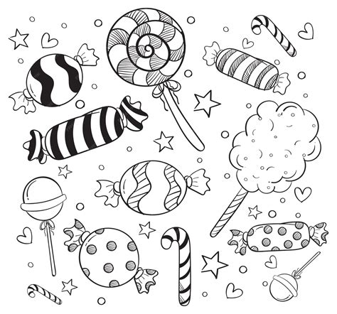 Candy Drawing Template At Maddison Rosenthal Blog