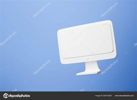 Minimal Desktop Blank Screen Mockup Empty Screen Text Logo Replacement
