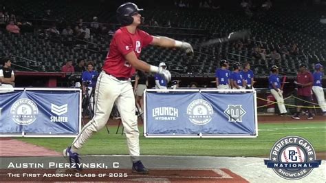 Austin Pierzynski Prospect Video C The First Academy Class Of 2025 Pg National Workout Youtube