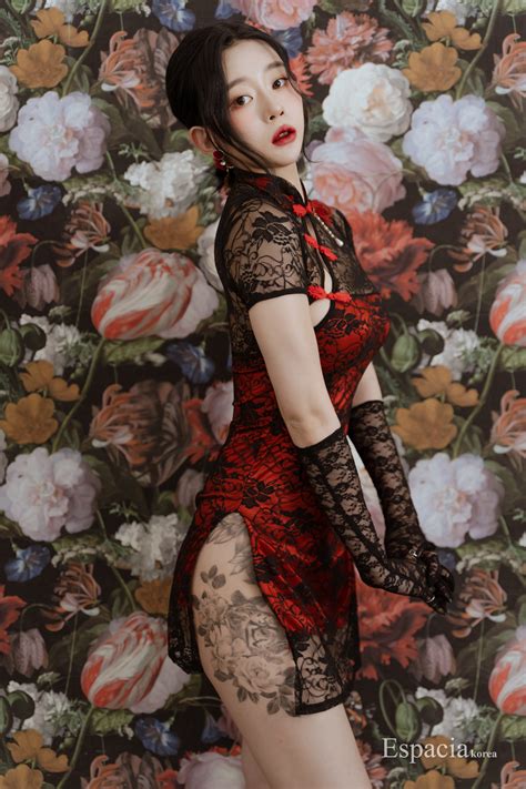 Rahee Espacia Korea Asian Girl Breasts Erotic Tatoo