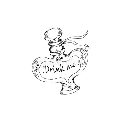 Alice In Wonderland Tattoo Design Drink Me Bottle Tattoo