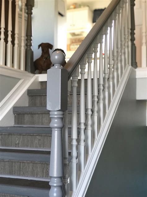 Top Coloured Banister References Stair Designs