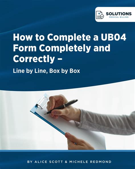 Ub04 Forms How To Complete A Ub04 Form Completely And Correctly
