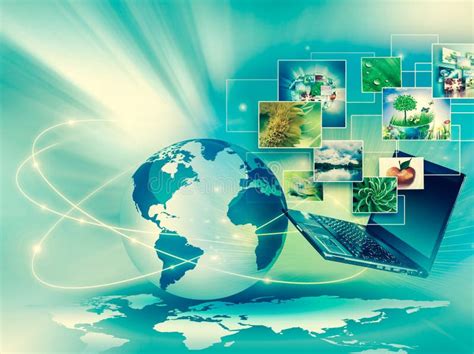 Computer Mobility And Cloud Computing Concept Stock Illustration