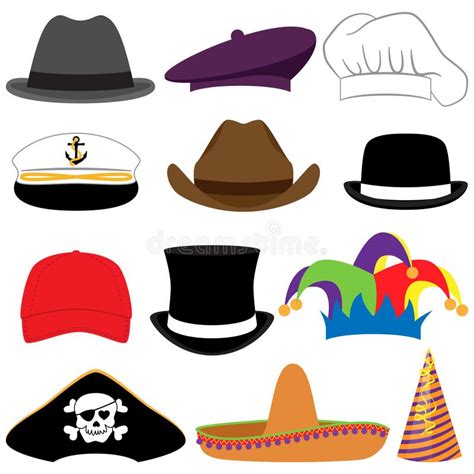 English Hats Clip Art