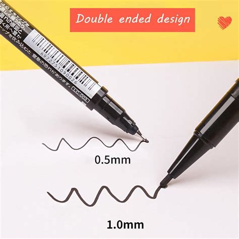 1pc Twin Spitze Permanent Marker Stift Feine Punkt Vicedeal