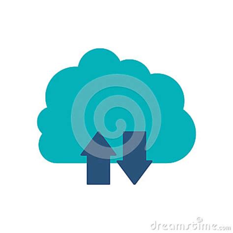 Isolated Cloud Computing Design Stock Vector Illustration Of Connection Mobile 83167877