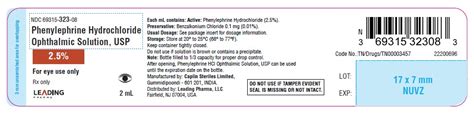 Dailymed Phenylephrine Hydrochloride Solution