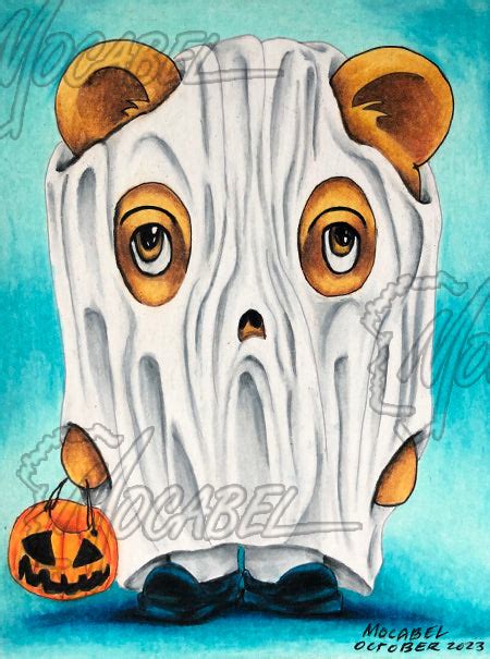 Ghost Bear 45 X 6 Cardstock Mocabelarte