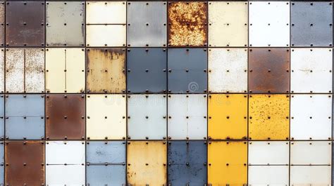 Rustic Metal Wall Panel Texture Stock Illustration Illustration Of