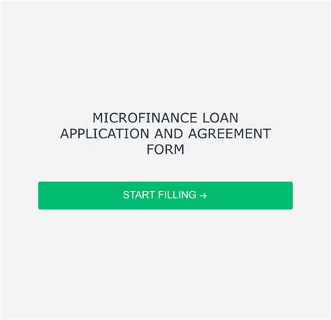 Microfinance Loan Application And Agreement Form Template Jotform
