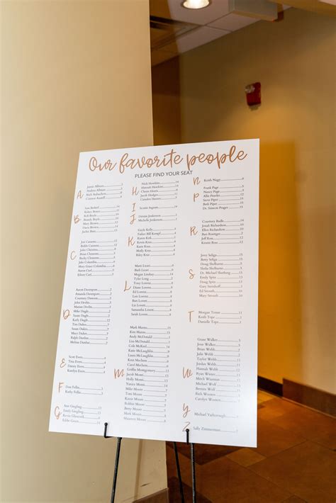 Cute Seating Chart Idea Briannarosephotography Reception Decorations Event Pictures