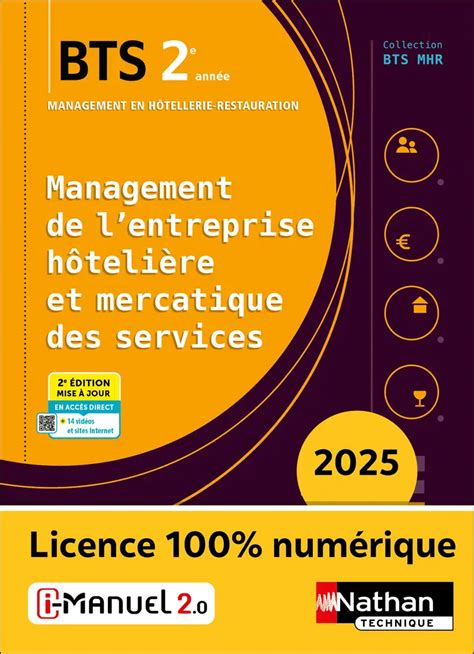Management De Lentreprise Hôtelière Et Mercatique Des Services Bts