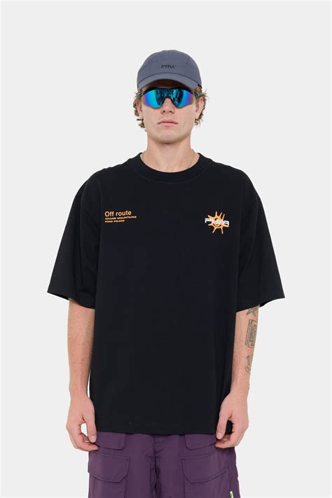 Alpine Box Tee Black Pyra Elements