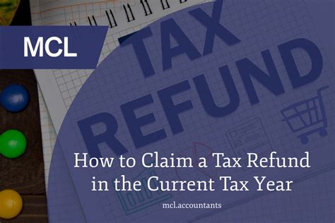 How To Claim A Tax Refund In The Current Tax Year Mcl