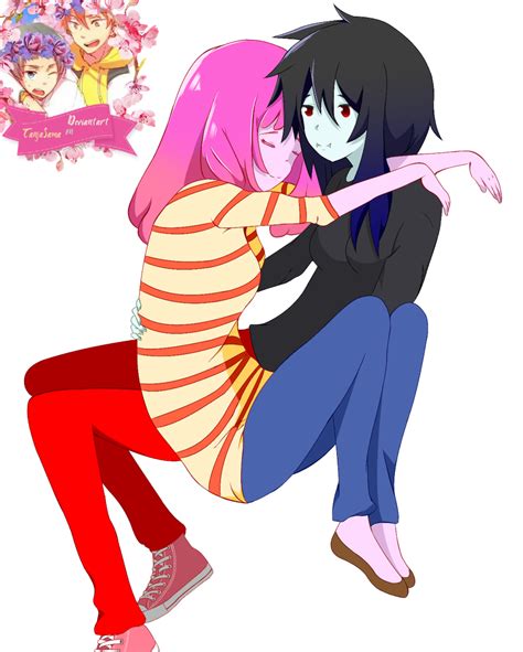 Bubbline Advewnturetime Render By Tanja Sama On Deviantart Marceline Anime Neko