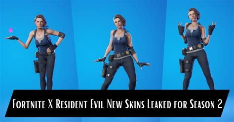 Fortnite X Resident Evil New Skins Leaked For Season 2 Game Empress