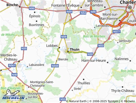Carte Michelin Thuin Viamichelin