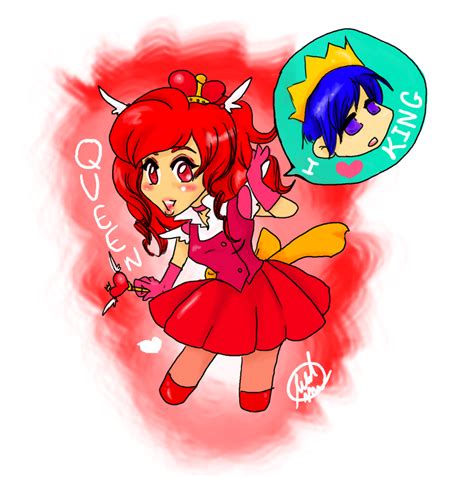 Chibi Queen Heart King By Artofwrath On Deviantart