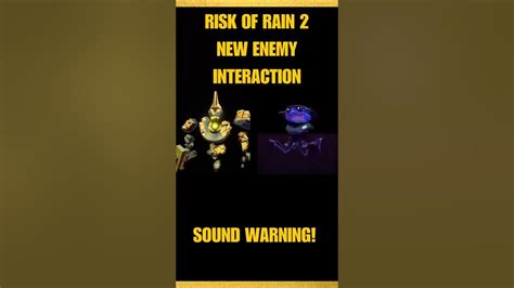 Risk Of Rain 2 New Enemy New Interaction Halcyonite Vs Reaver Riskofrain2 Ror2 Gaming Youtube